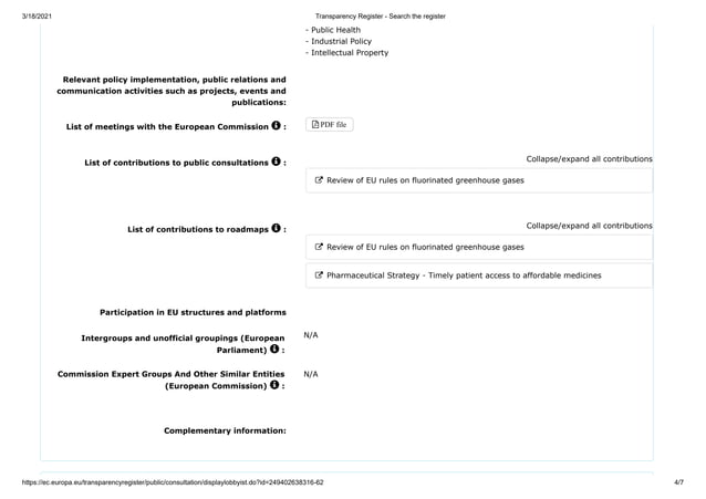 AstraZeneca - Transparency register EU | PPT