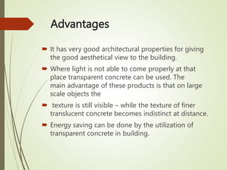 Transparent-Concrete- presentation ppt.. | PPT