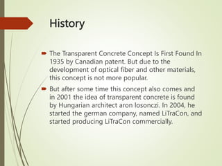 Transparent-Concrete- presentation ppt.. | PPTX