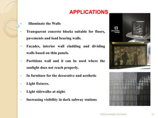 Transparent concrete | PPT