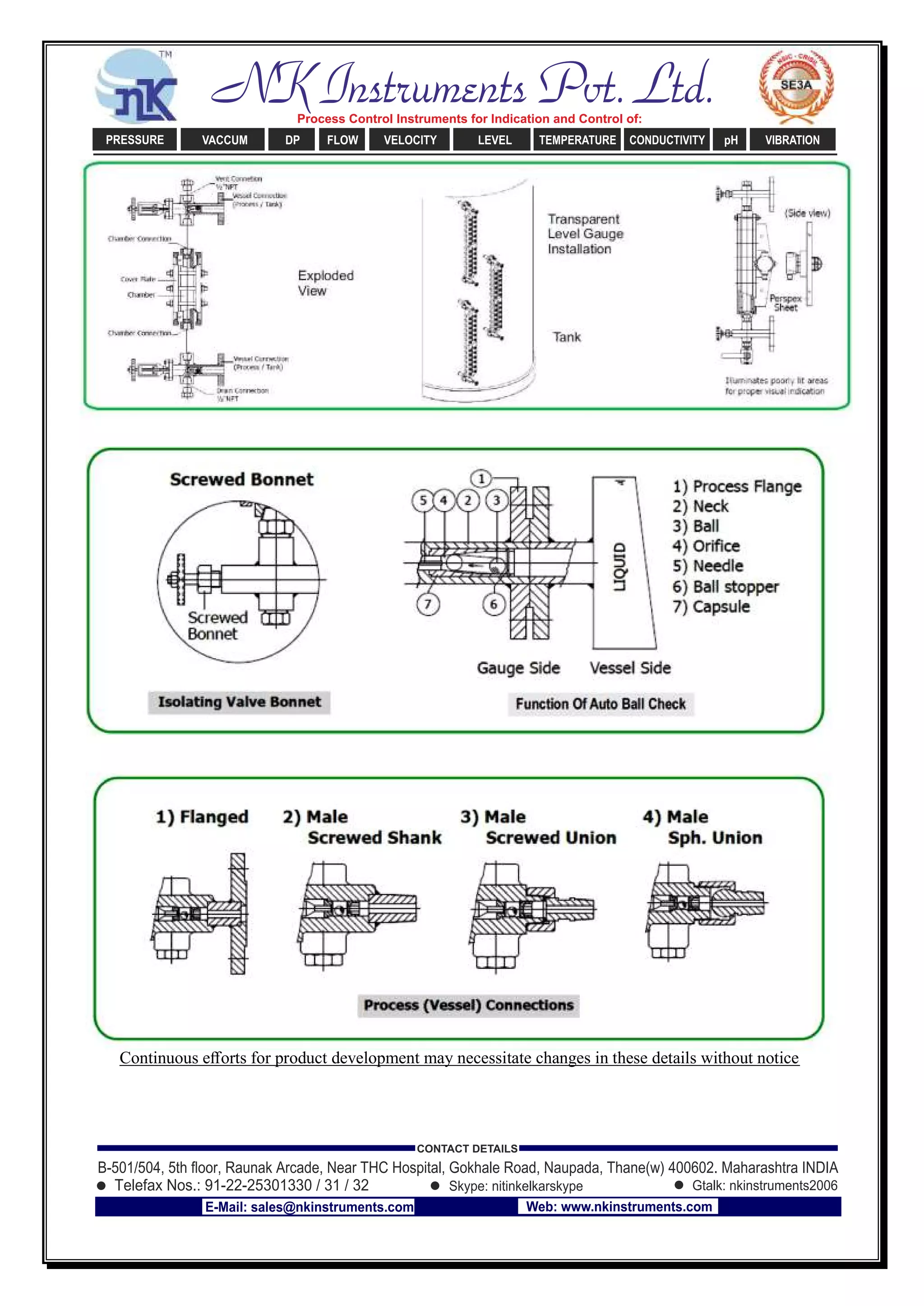 Transparent Flat Glass Level Gauge | PDF