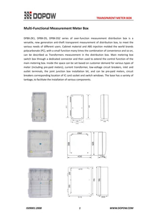 DP seriesTransparent Meter Box / Distribution Box | PDF