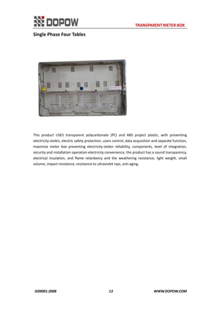DP seriesTransparent Meter Box / Distribution Box | PDF