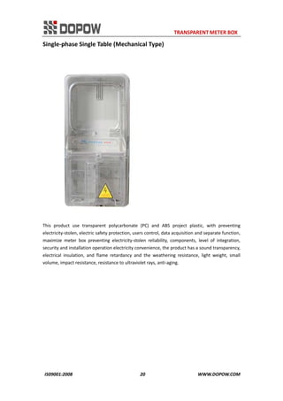 DP seriesTransparent Meter Box / Distribution Box | PDF