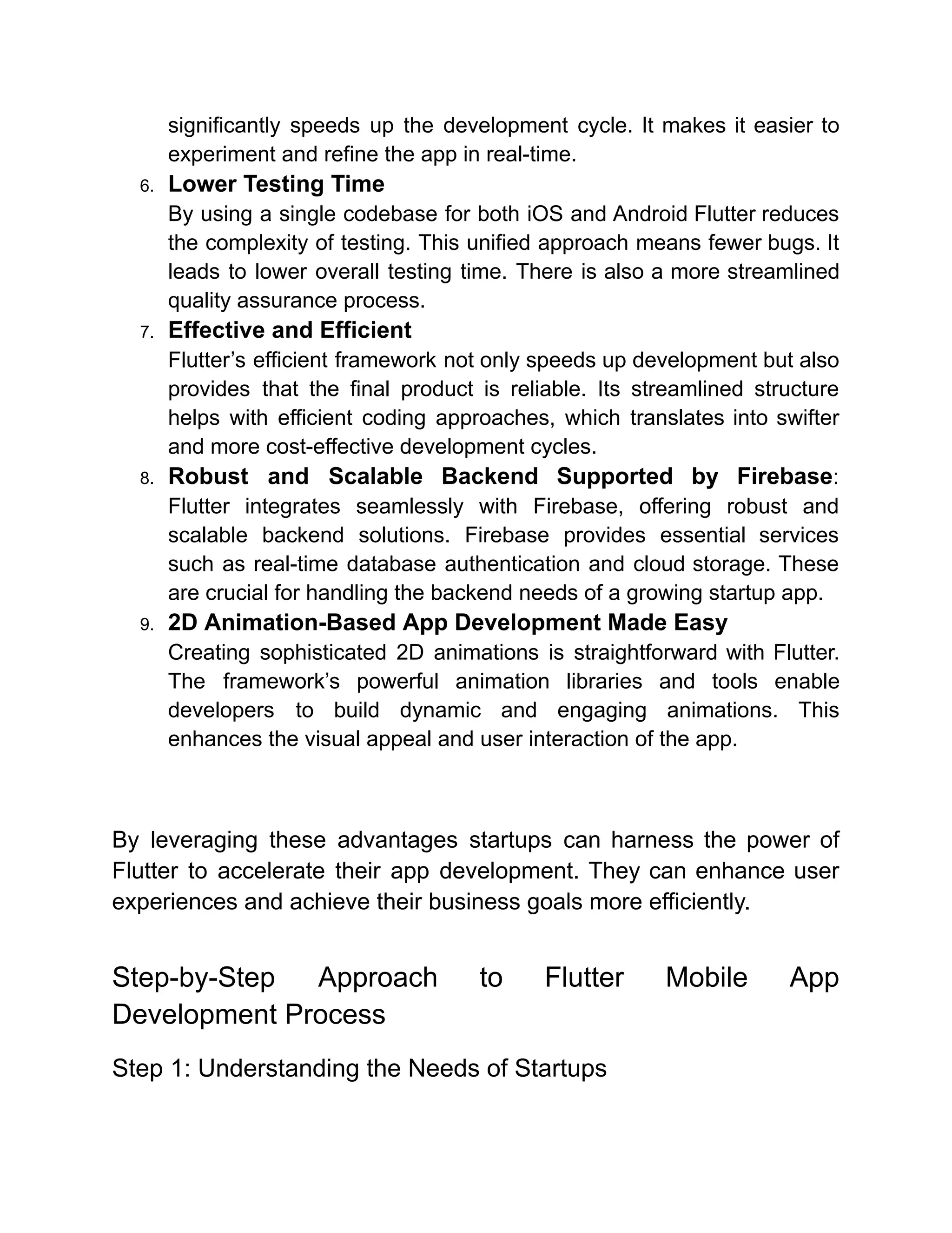 Transparent Approach to Flutter App Development for Startups | PDF