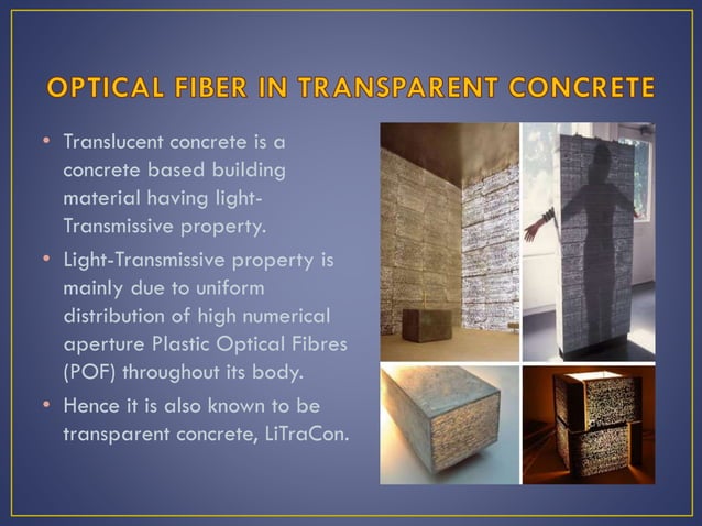 Transparent concrete (translucent) | PPT