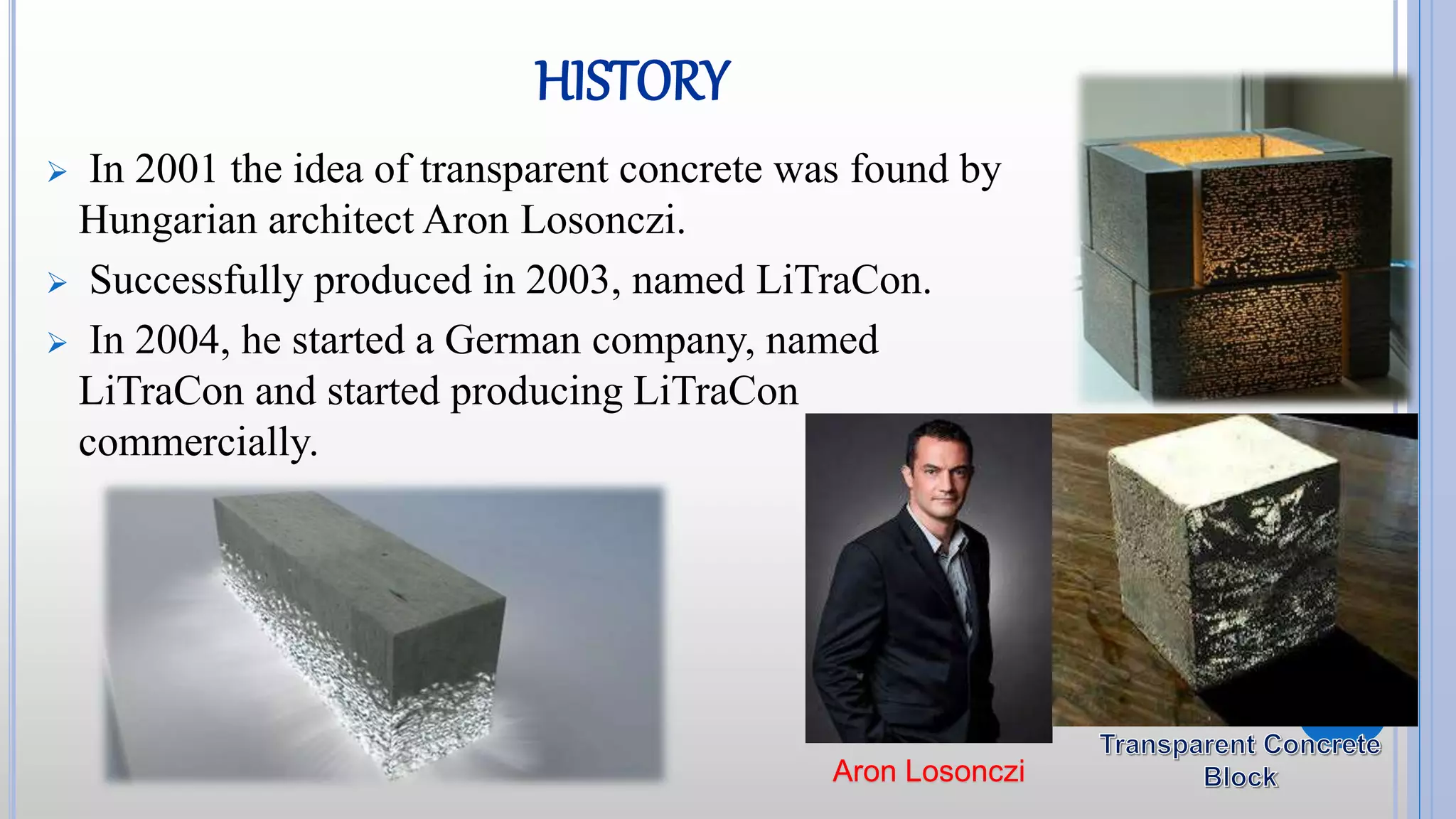 Transparent concrete | PPTX