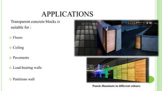 Transparent concrete | PPTX