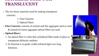 Transparent concrete | PPTX