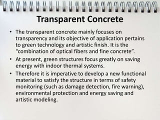 Transparent concrete | PPTX