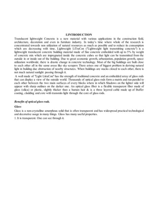 Transparent concrete | DOCX | Home Improvement | Home & Garden