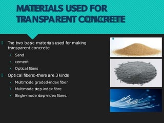 TRANSPARENT CONCRETE PRESENTATION | PPT