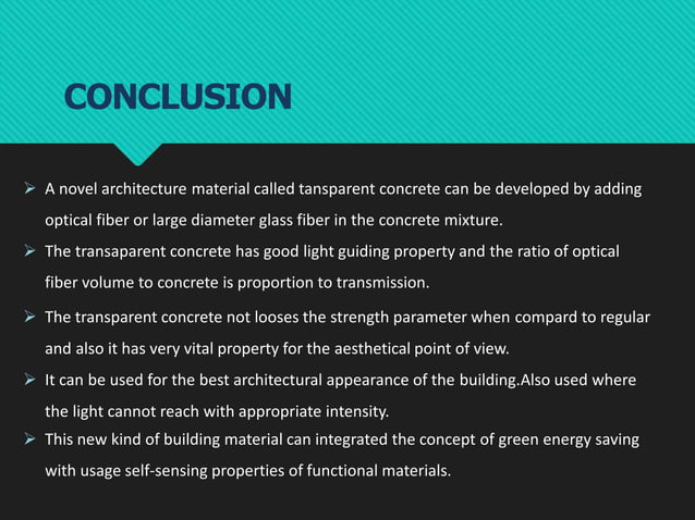 TRANSPARENT CONCRETE PRESENTATION | PPT