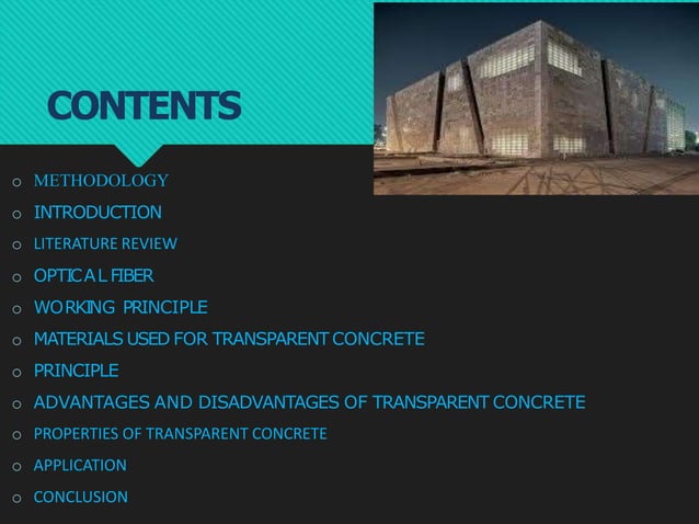 TRANSPARENT CONCRETE PRESENTATION | PPT
