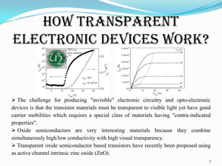 Transparent electronics | PPTX