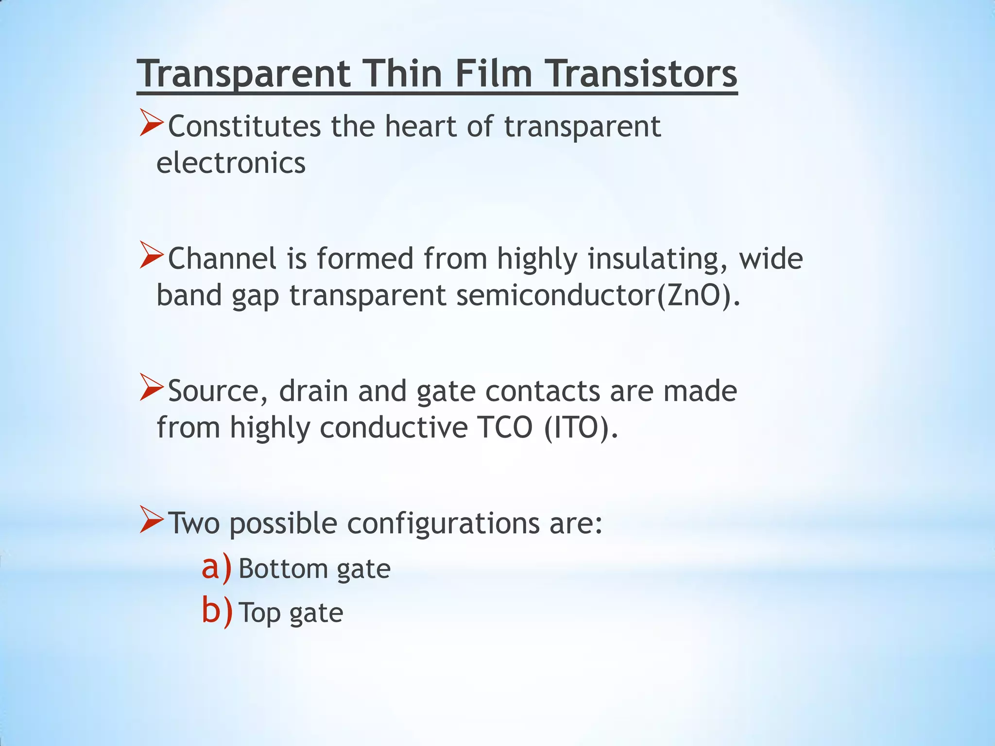 Transparent electronics | PDF
