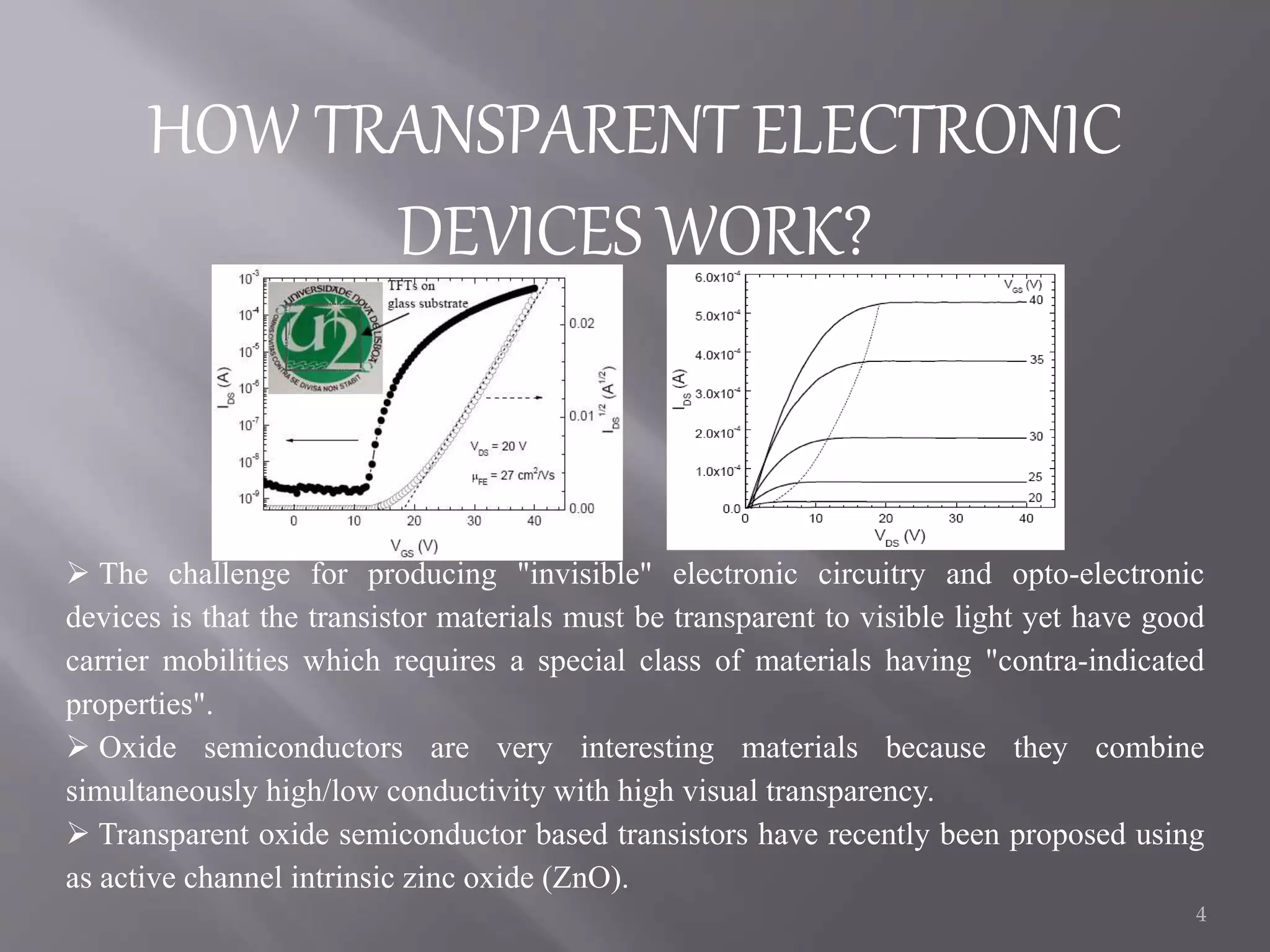 Transparent electronics | PPTX