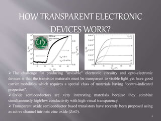 Transparent electronics | PPTX