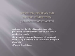 Transparent electronics | PPTX