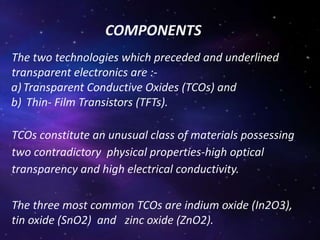 Transparent electronics | PPT