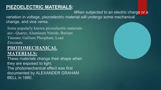 Transparent object sensor and smart materials | PPTX