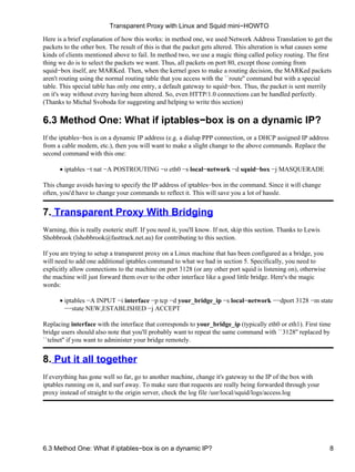 Transparent proxy | PDF