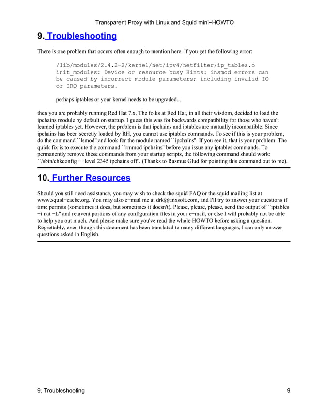 Transparent proxy | PDF