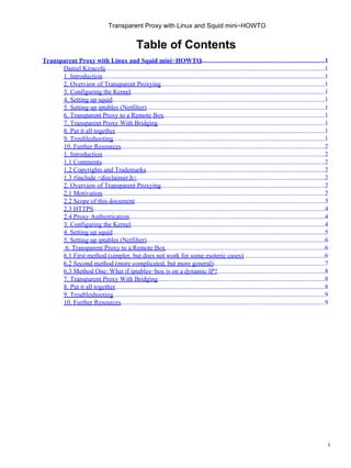 Transparent proxy | PDF