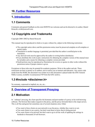 Transparent proxy | PDF