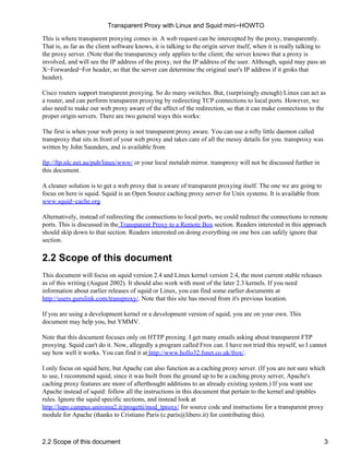 Transparent proxy | PDF