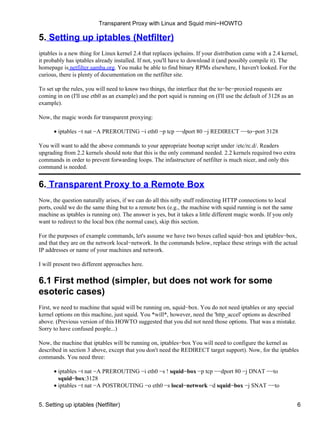 Transparent proxy | PDF