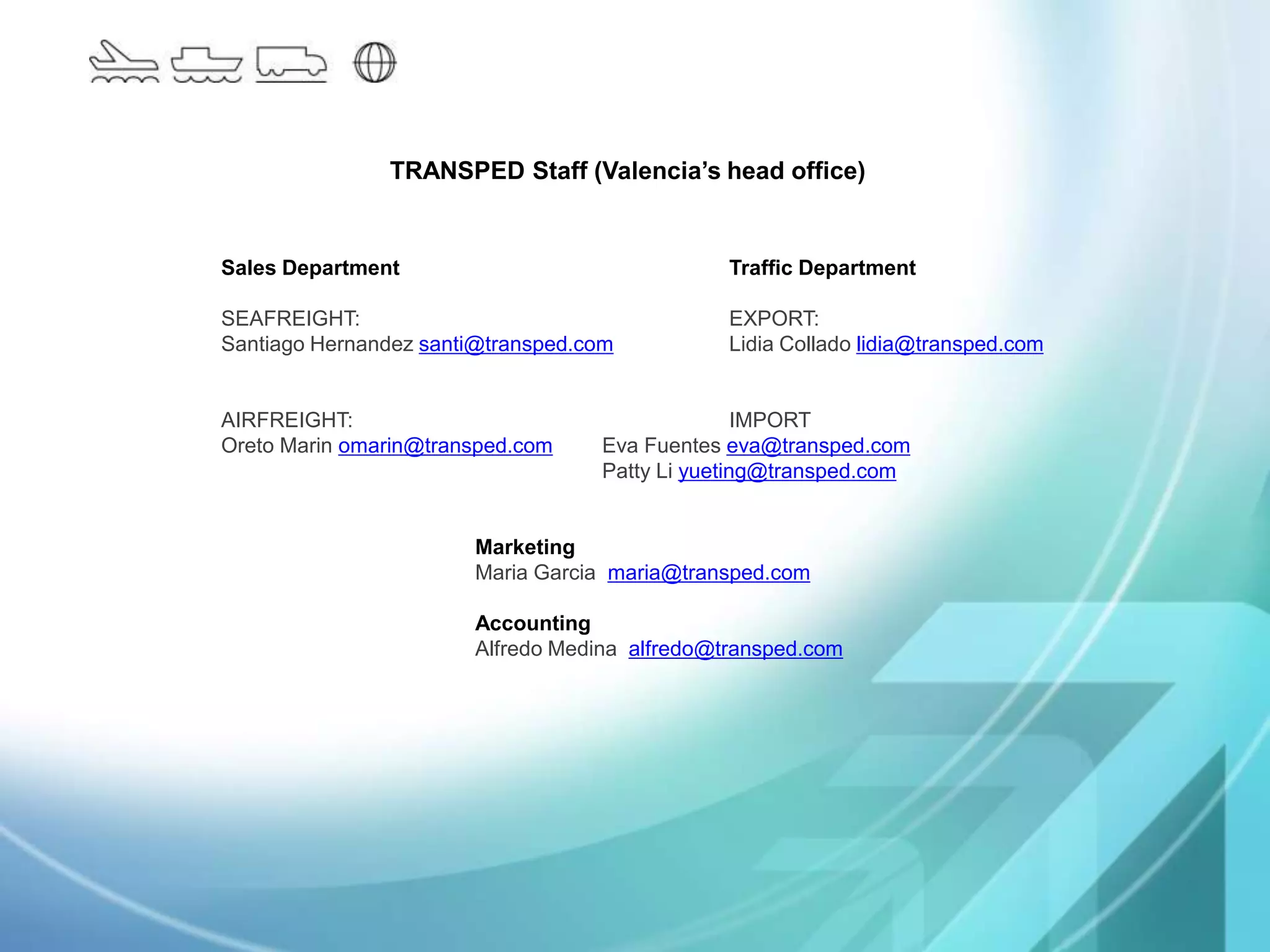 TRANSPED-forwarding agent | PPT