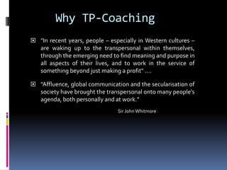 Transpersonal Coaching | PPT