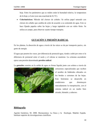 Transpiracion | PDF