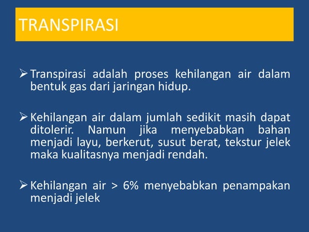 Transpirasi dan respirasi | PPTX