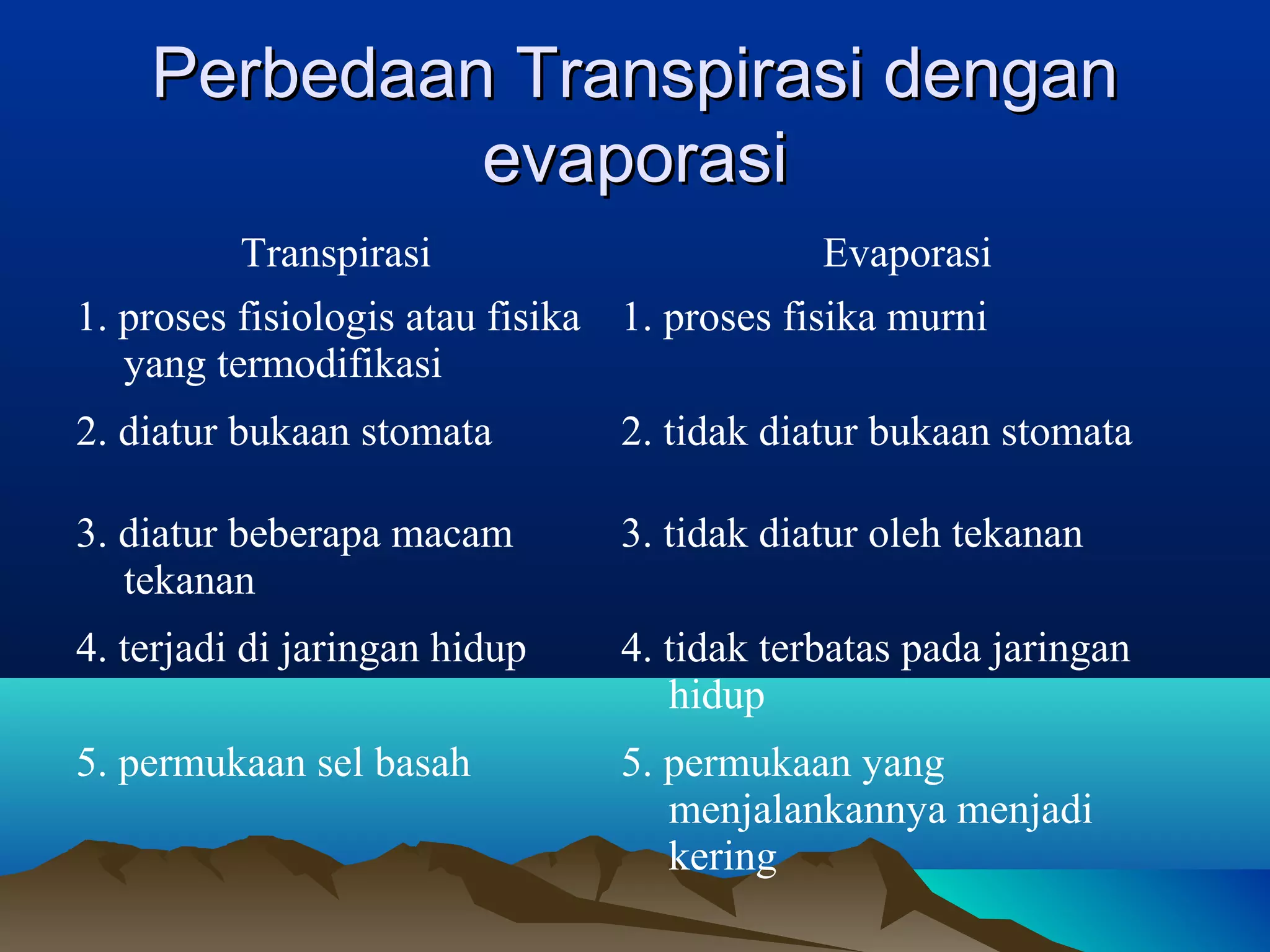 Transpirasi tumbuhan 2 kmkpom'[p | PPT