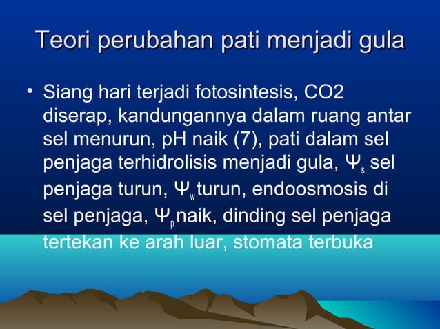 Transpirasi tumbuhan 2 kmkpom'[p | PPT