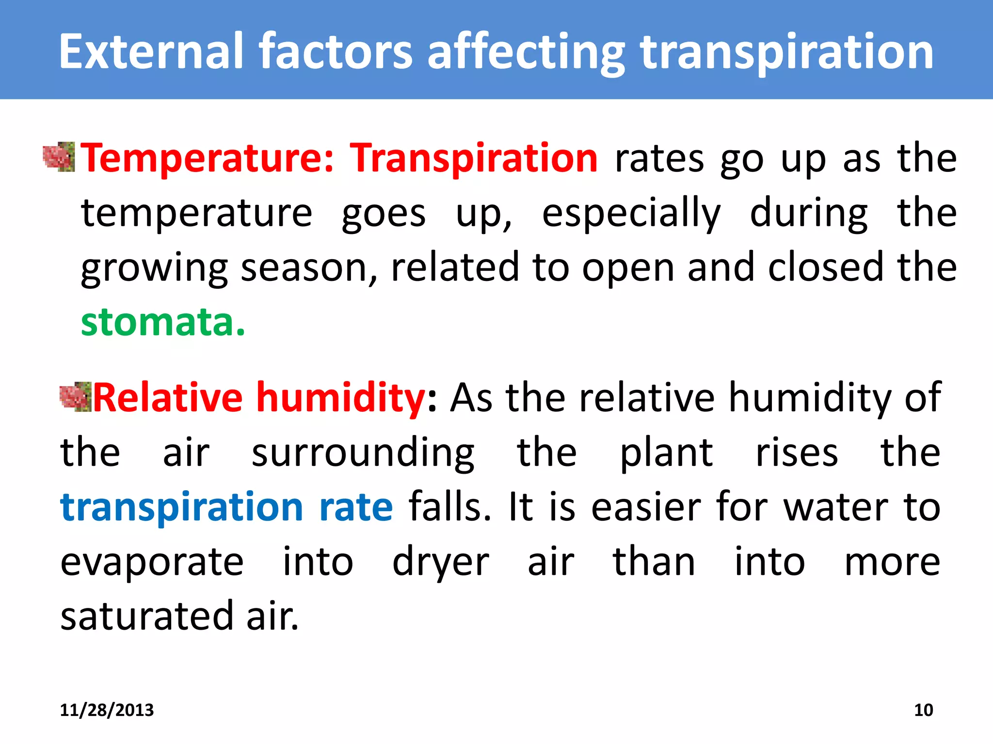Transpiration | PPTX