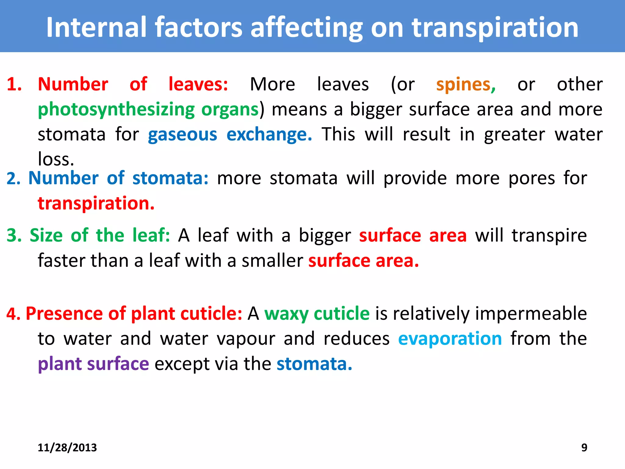 Transpiration | PPTX