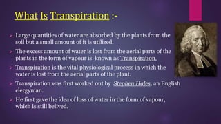 Transpiration | PPTX