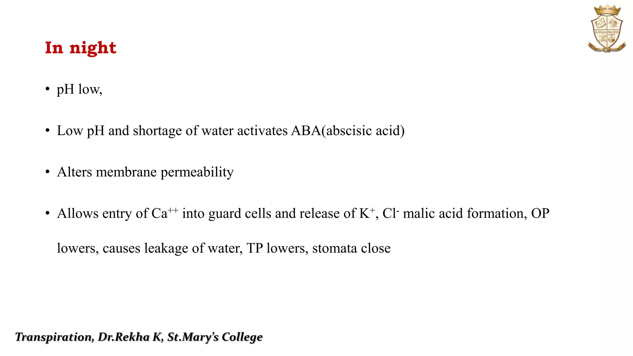 Botany:Transpiration | PPTX