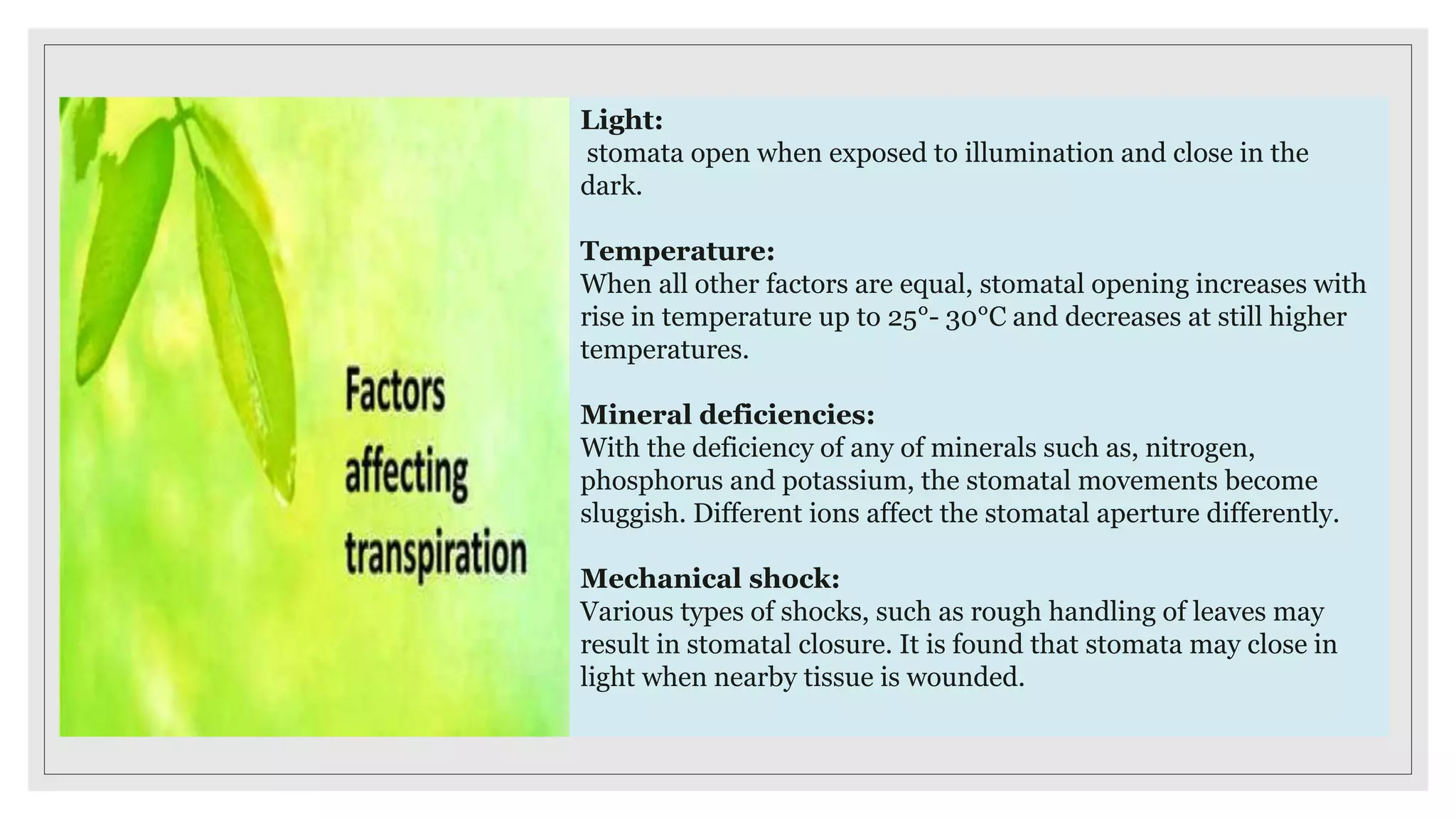 Transpiration and its types | PPTX