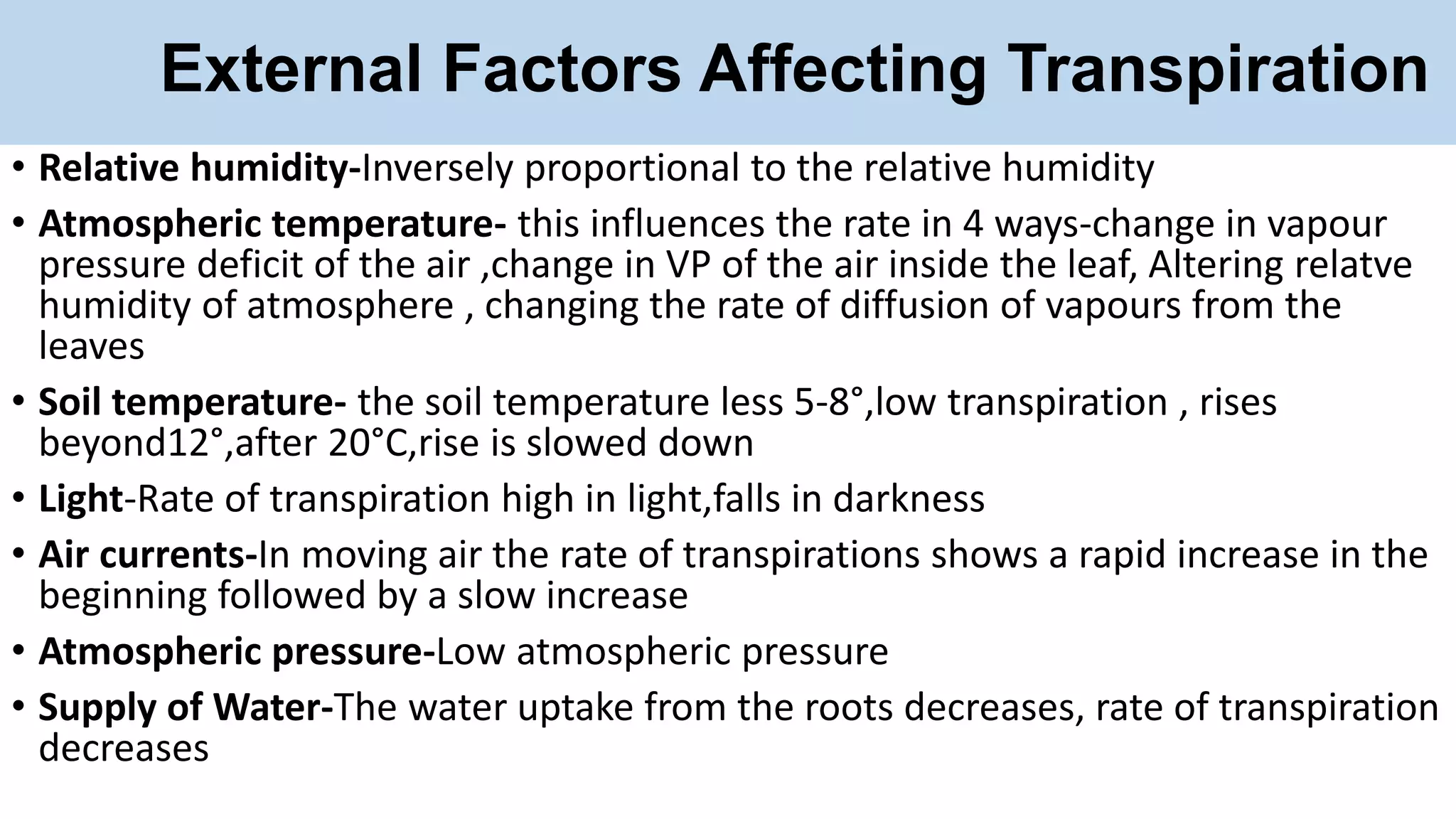 Transpiration | PPTX