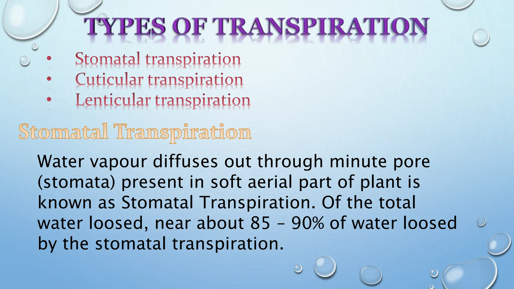 Presentation on Transpiration and its types.pptx