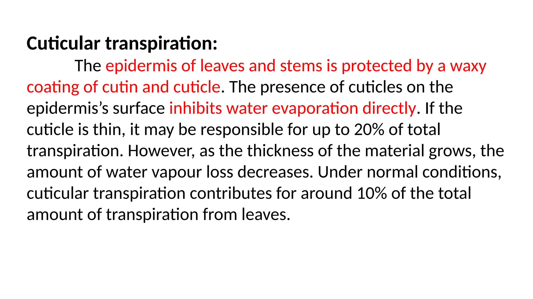 Transpiration in plants-Plant physiology.pptx