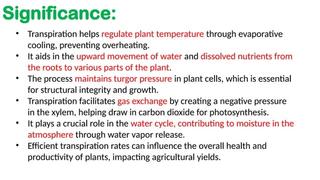 Transpiration in plants-Plant physiology.pptx