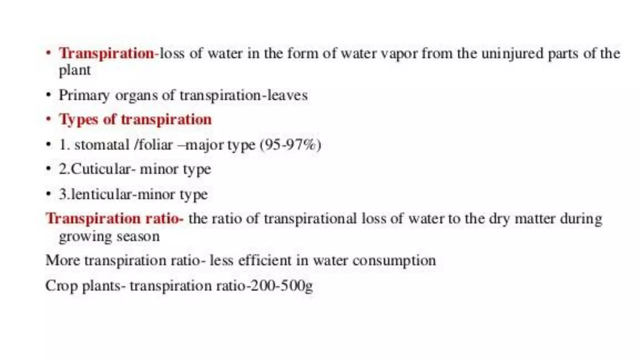 Transpiration | PDF