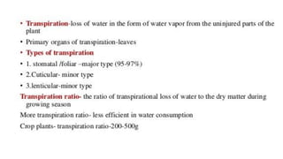 Transpiration | PPT