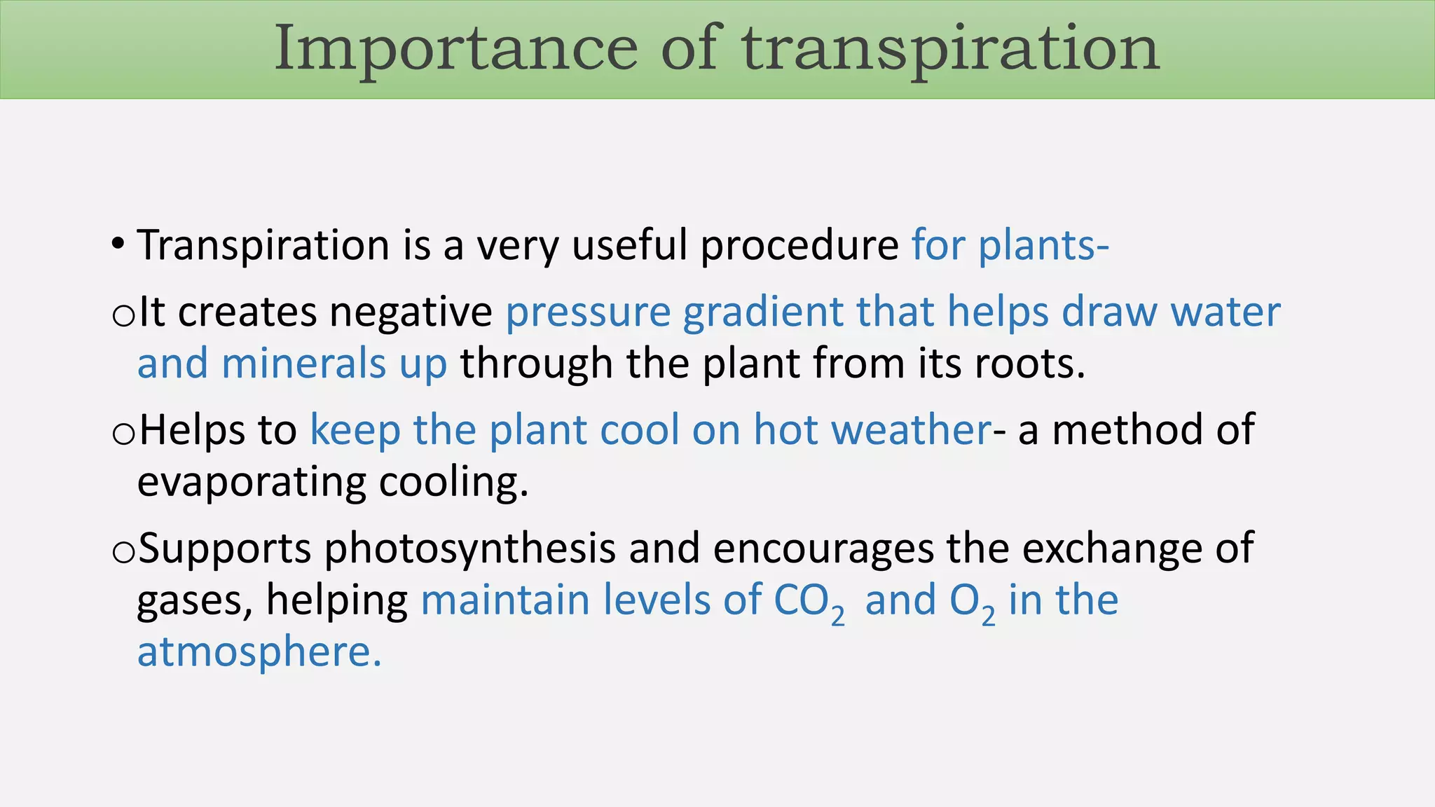 Transpiration | PPTX