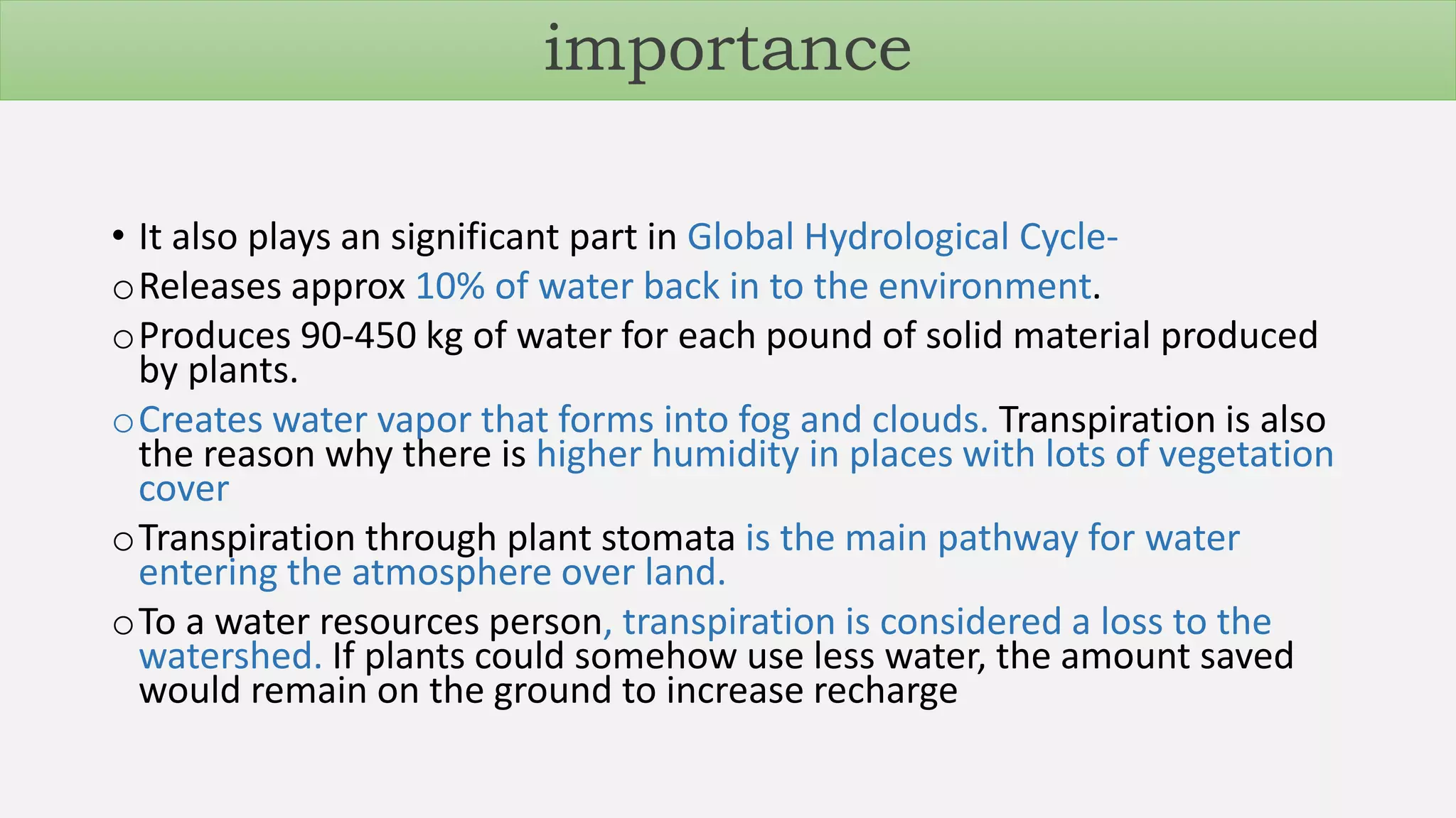 Transpiration | PPTX